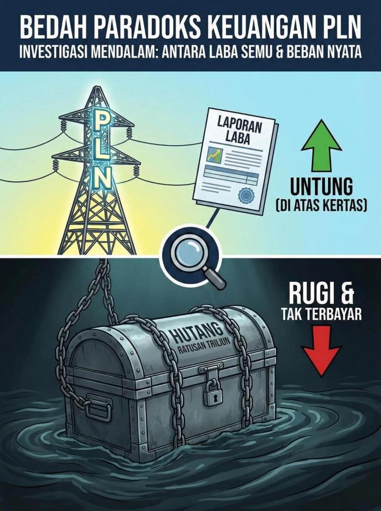 Laba Semu PLN dan Utang yang Tak Pernah Lunasi